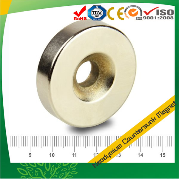 Countersunk Disc Magnet Max.120 °C N35H - Neodymium Magnet